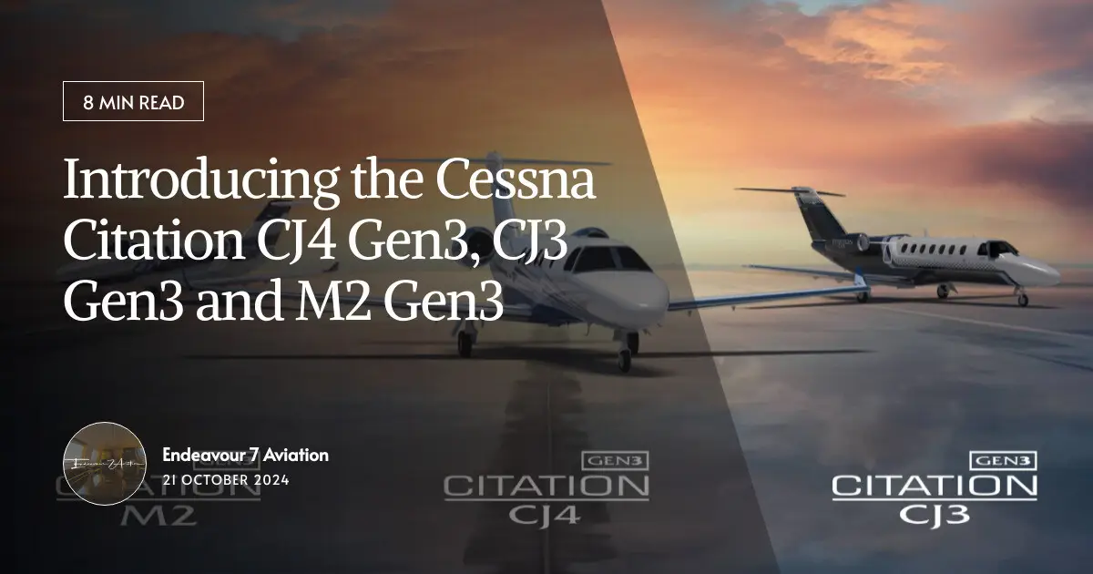 Introducing the Cessna Citation CJ4 Gen3, CJ3 Gen3 and M2 Gen3 ...